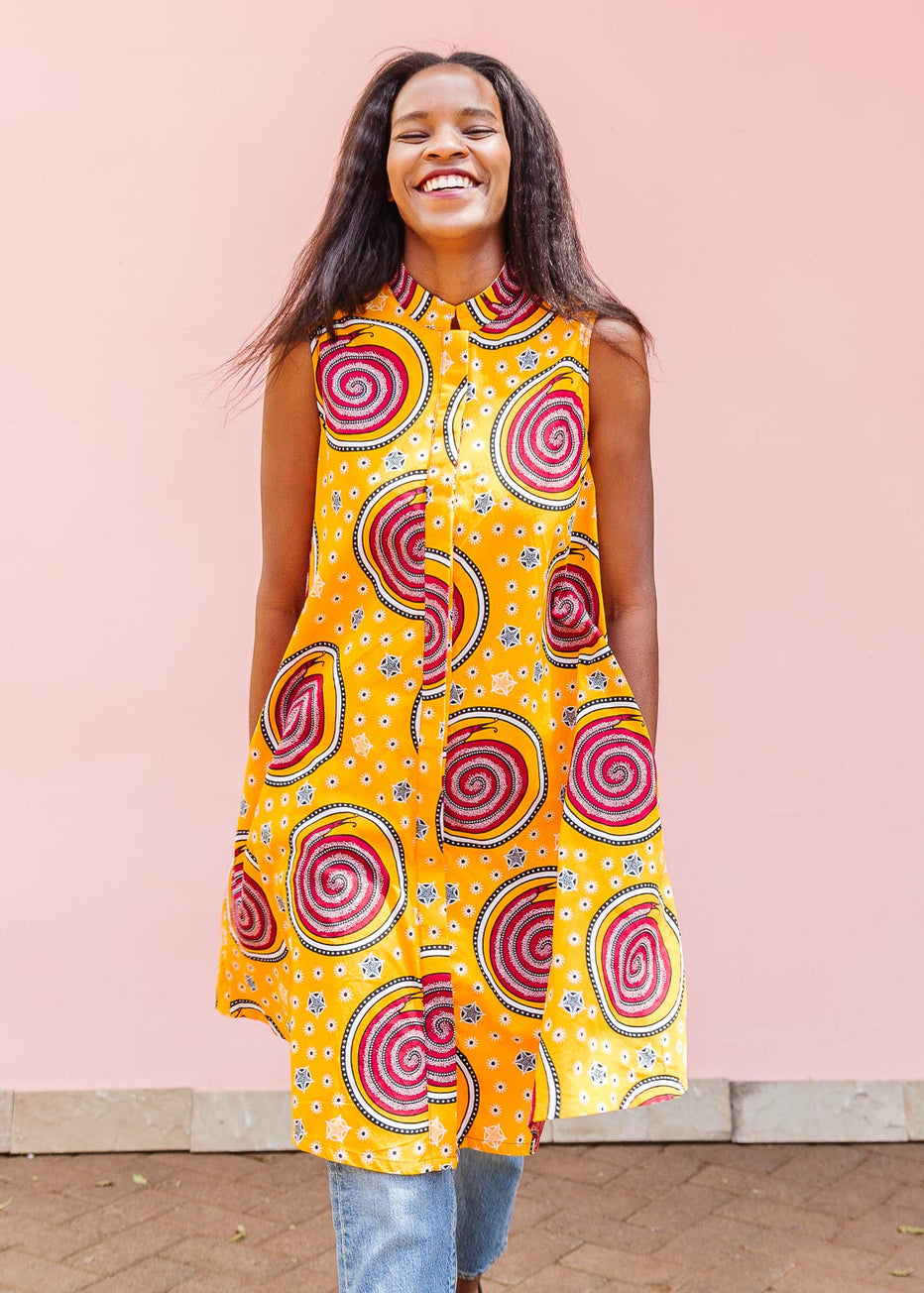 Snail Mail Sleeveless Dress – Zuri