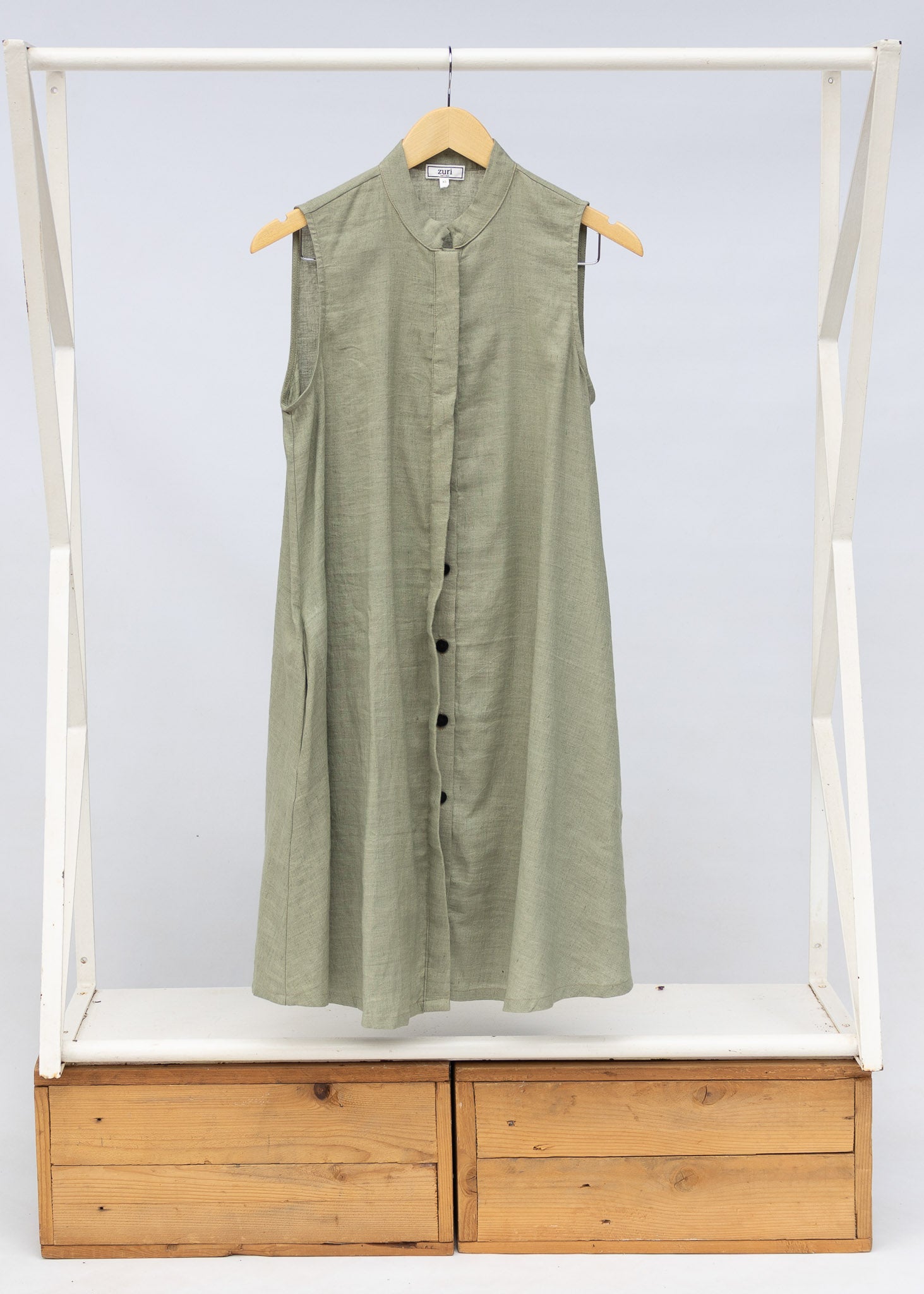 Sage Sleeveless Dress – Zuri